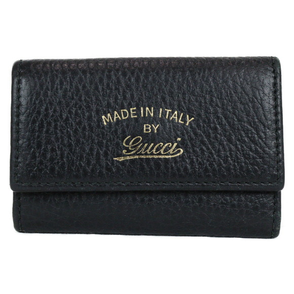 Gucci | Bags | Gucci Key Case Black Leather | Poshmark